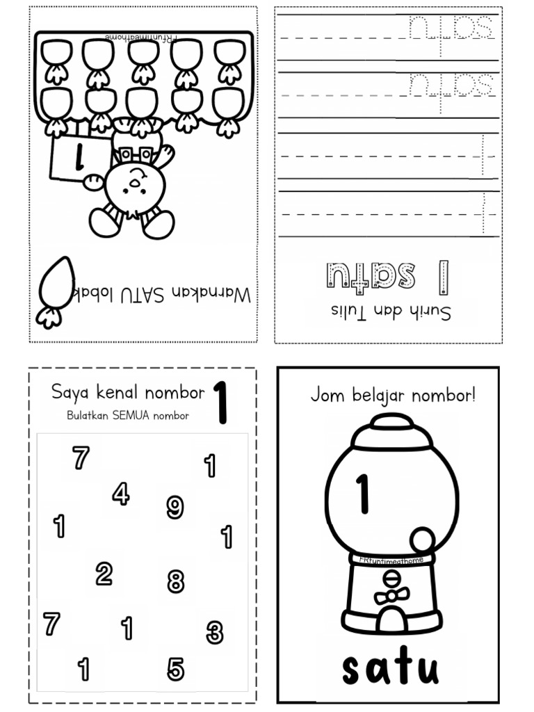 Siri Anak Cilik - Jom Belajar Nombor (BM) | PDF