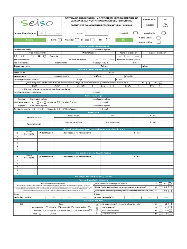 FICHAS AFILIACIONES Actualizadas 2024 | PDF | Business | Valores