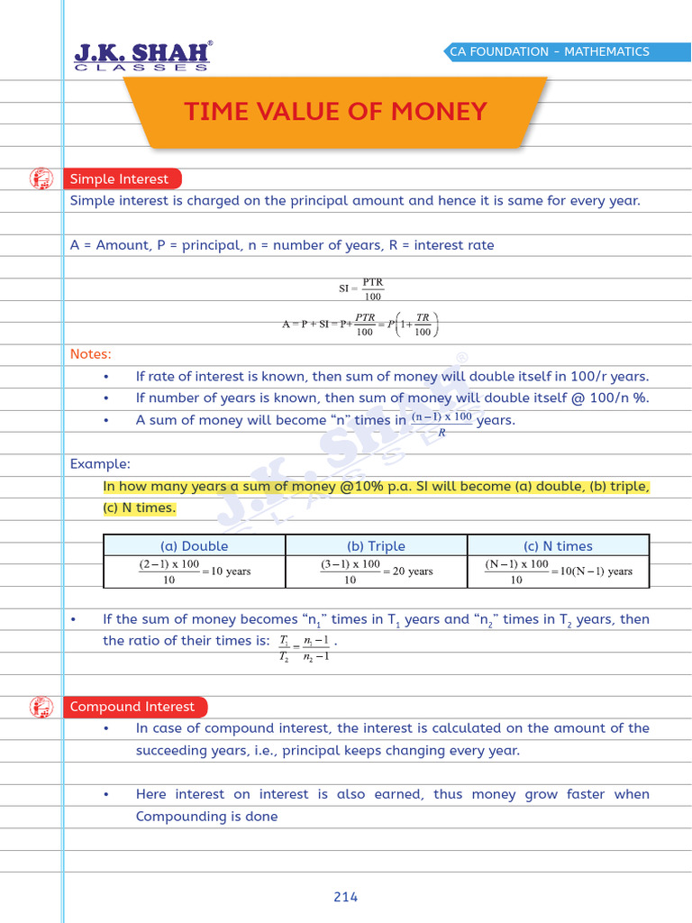 04 Time Value | PDF | Present Value | Interest