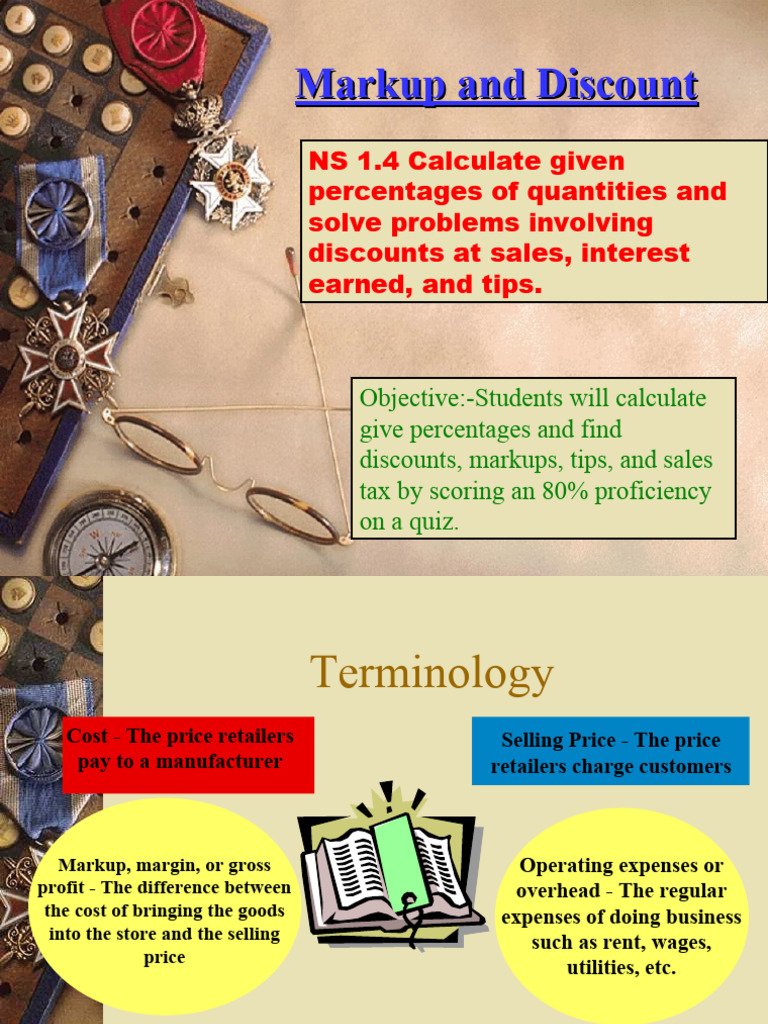 2 Percents-Markup and Discount | PDF | Prices | Net Income