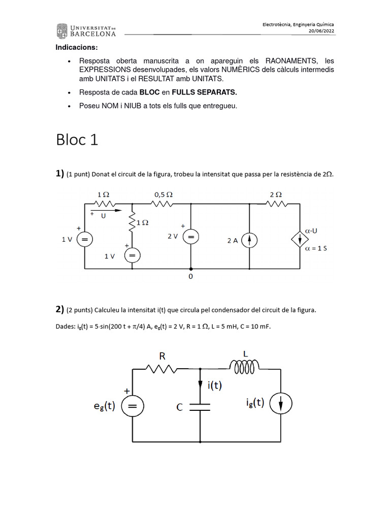 Examen ET Juny 22 Cat | PDF