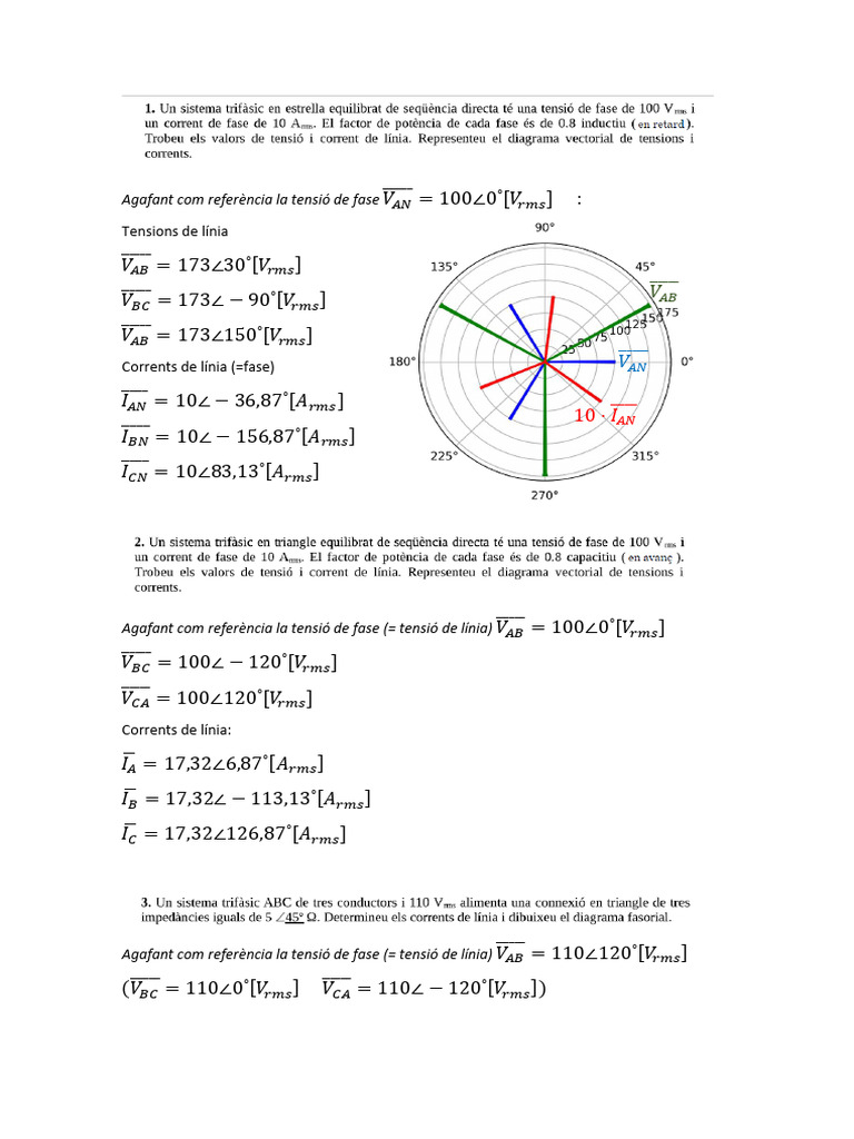 Problemes Trifasic 2023 Resolt | PDF