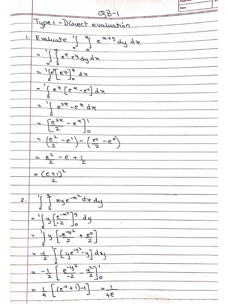 Double Integration | PDF