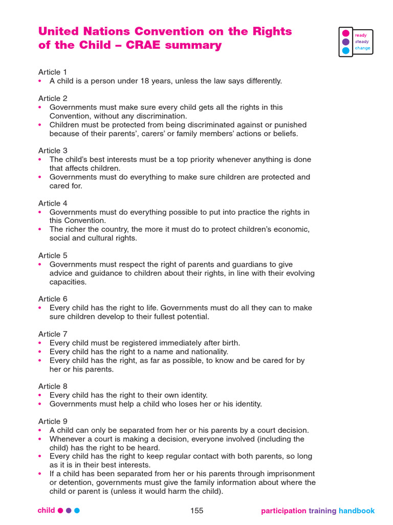 UNCRC CRAE Summary | PDF | Parent | Crimes