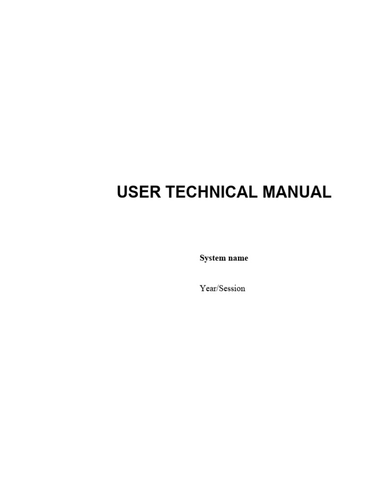 Chapter 6 Technical Manual | Download Free PDF | User (Computing) | Password