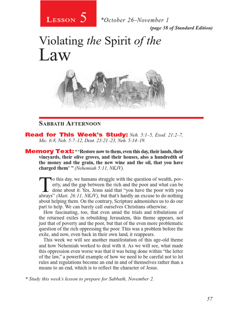 Violating The Spirit of The Law | PDF | Anger | Seventh Day Adventist ...