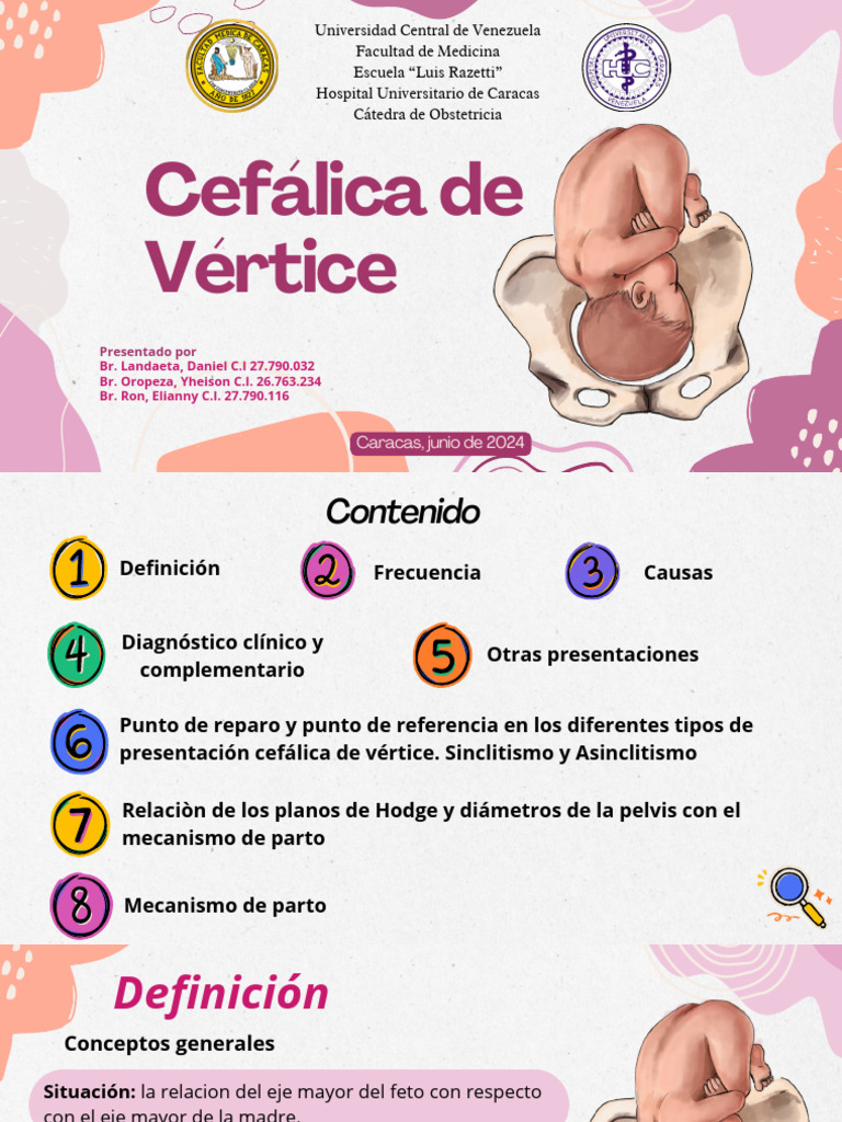 Cefálica de Vértice | PDF | Parto | Pelvis