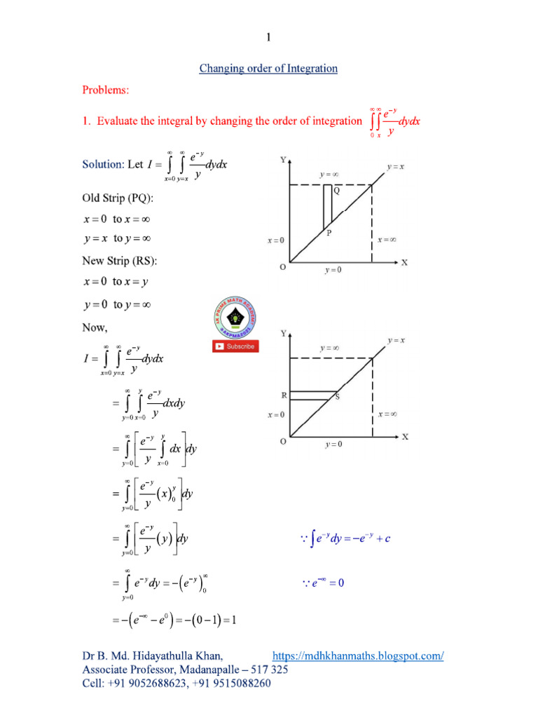 Multiple Integrals | PDF