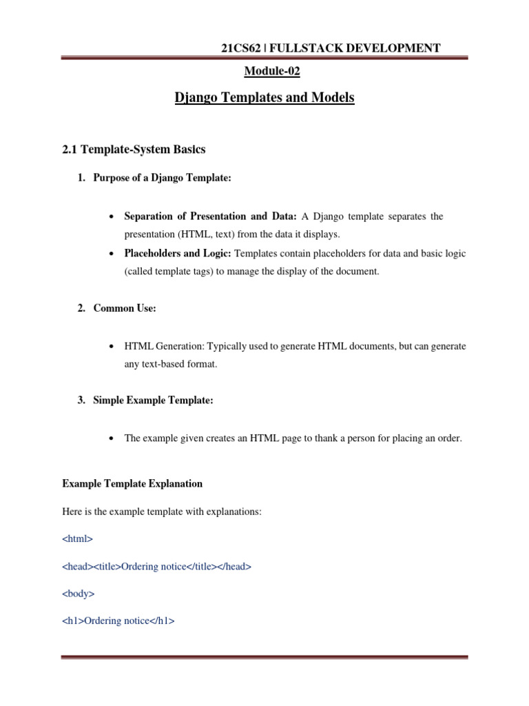 Module-02 FSD For Material | PDF | Model–View–Controller | Databases