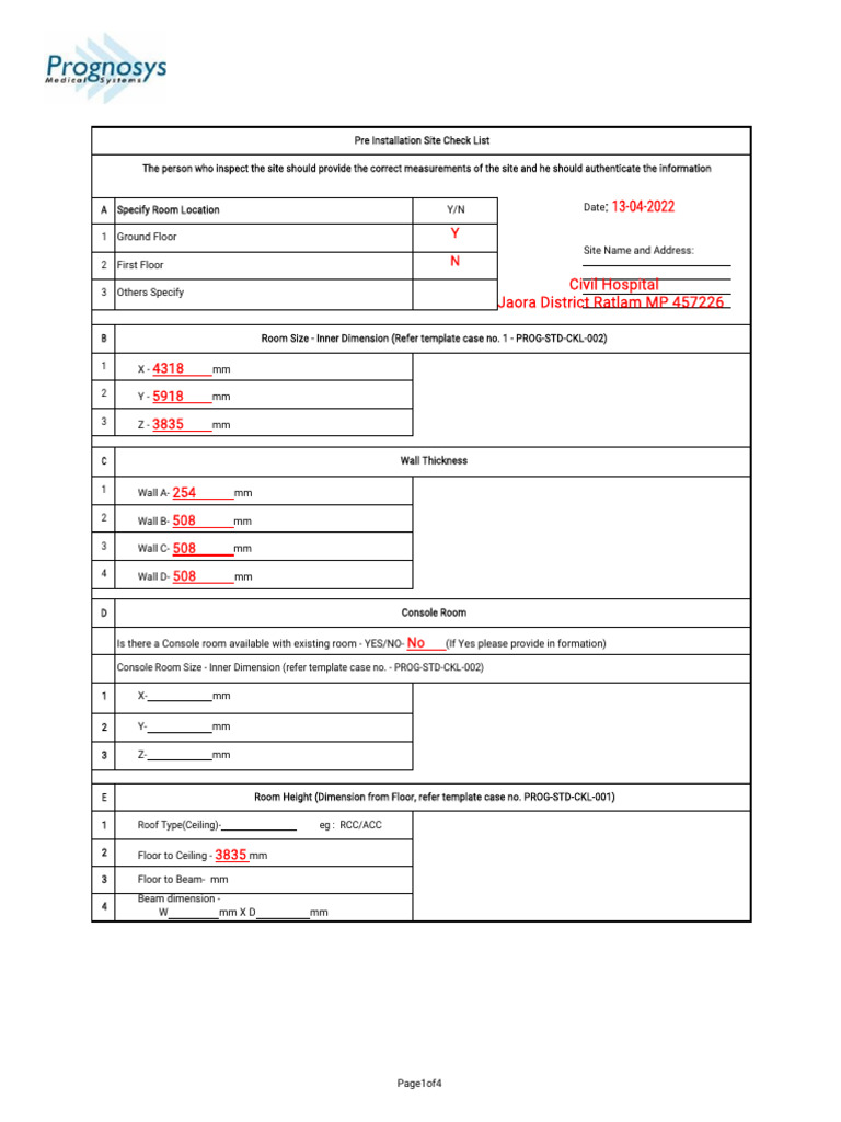 Civil Hospital Jaora District Ratlam | PDF