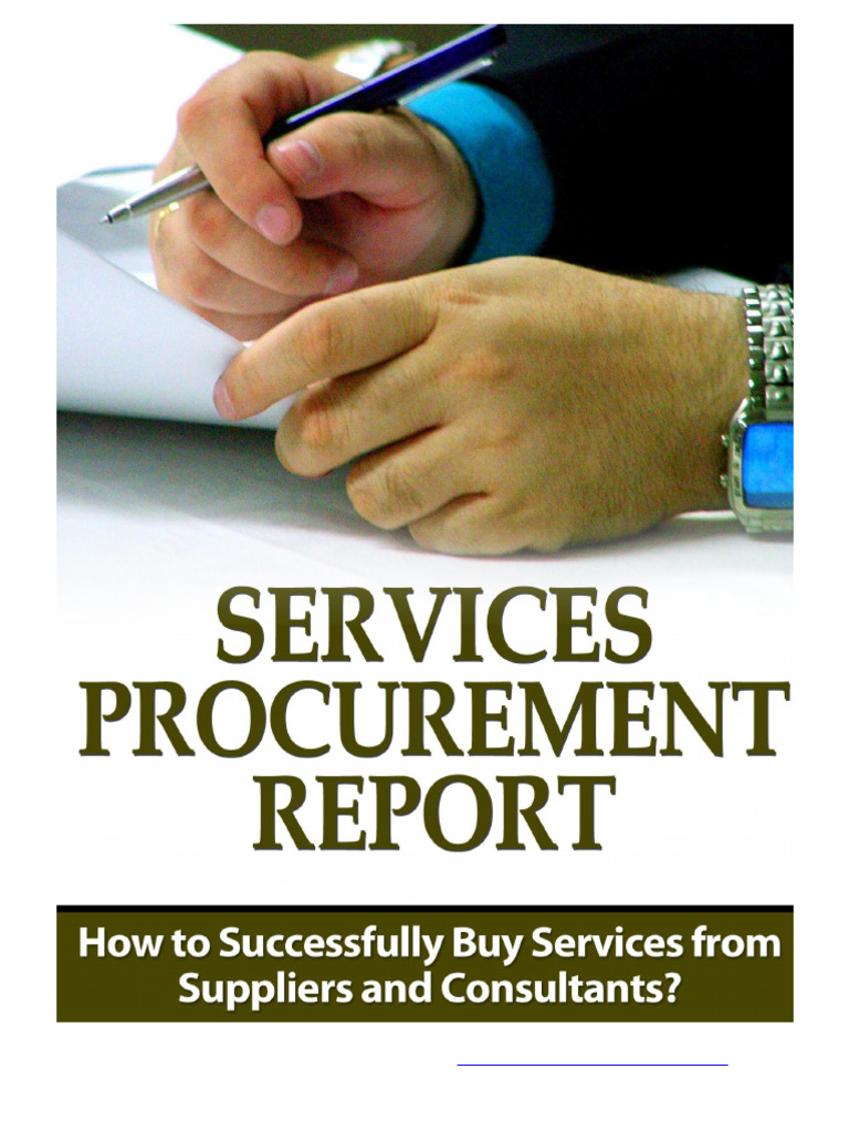 Service Procurement Report | PDF | Procurement | Product (Business)