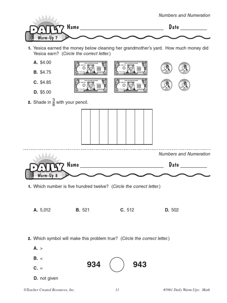 Daily Math Practice Grade 3 | PDF | Rectangle | Geometric Shapes