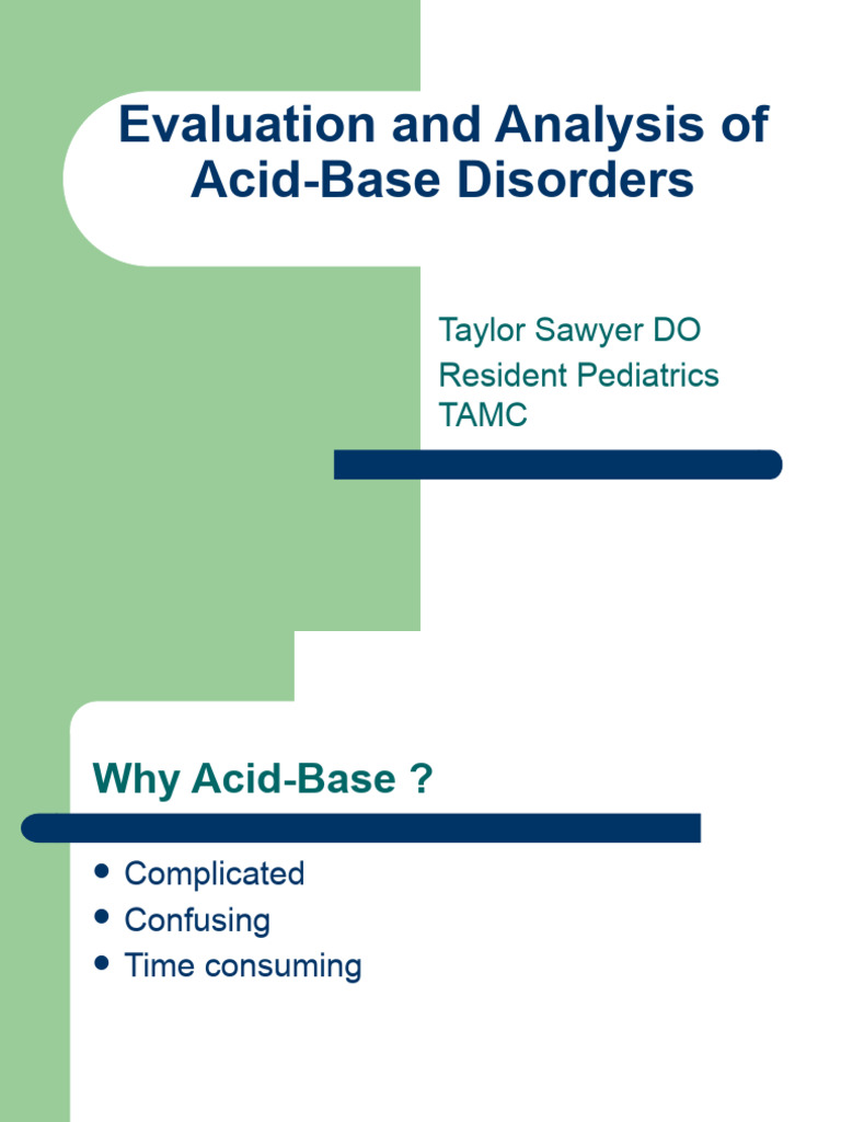 Acid-Base Analysis Examples | PDF | Intensive Care Medicine | Physiology