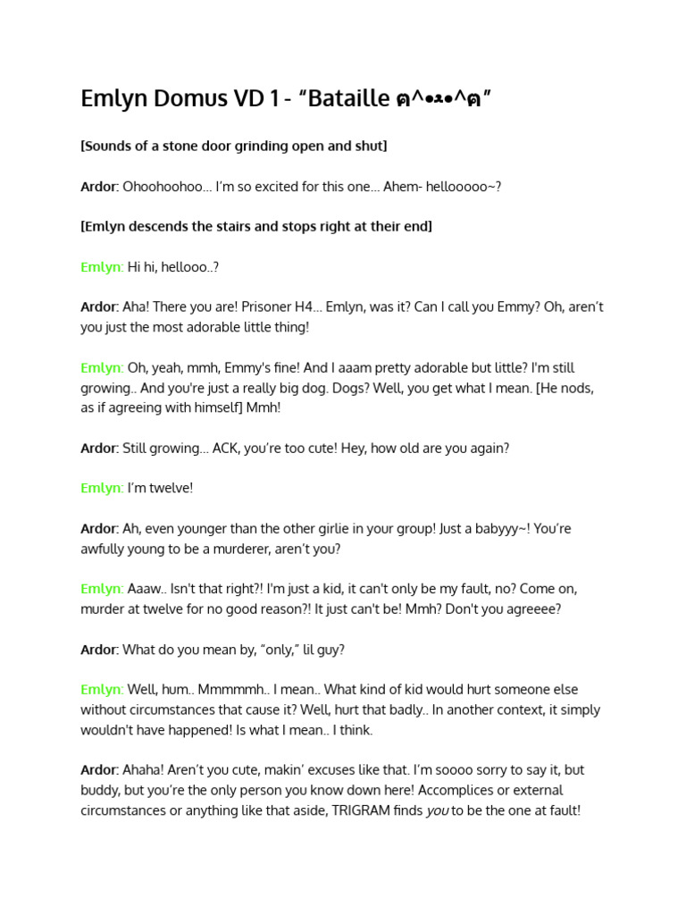 TRIGRAM H4 First Trial VD -Bataille ฅ^ - ﻌ - ^ฅ | PDF