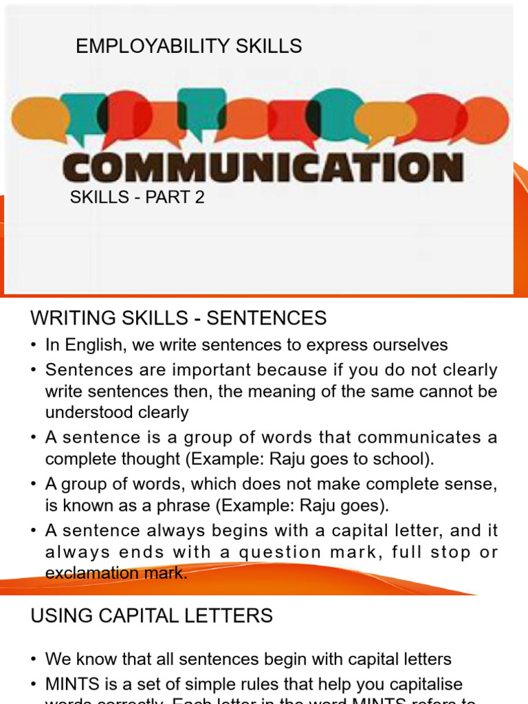 Essential Writing Skills for Clarity | PDF | Part Of Speech | Sentence ...