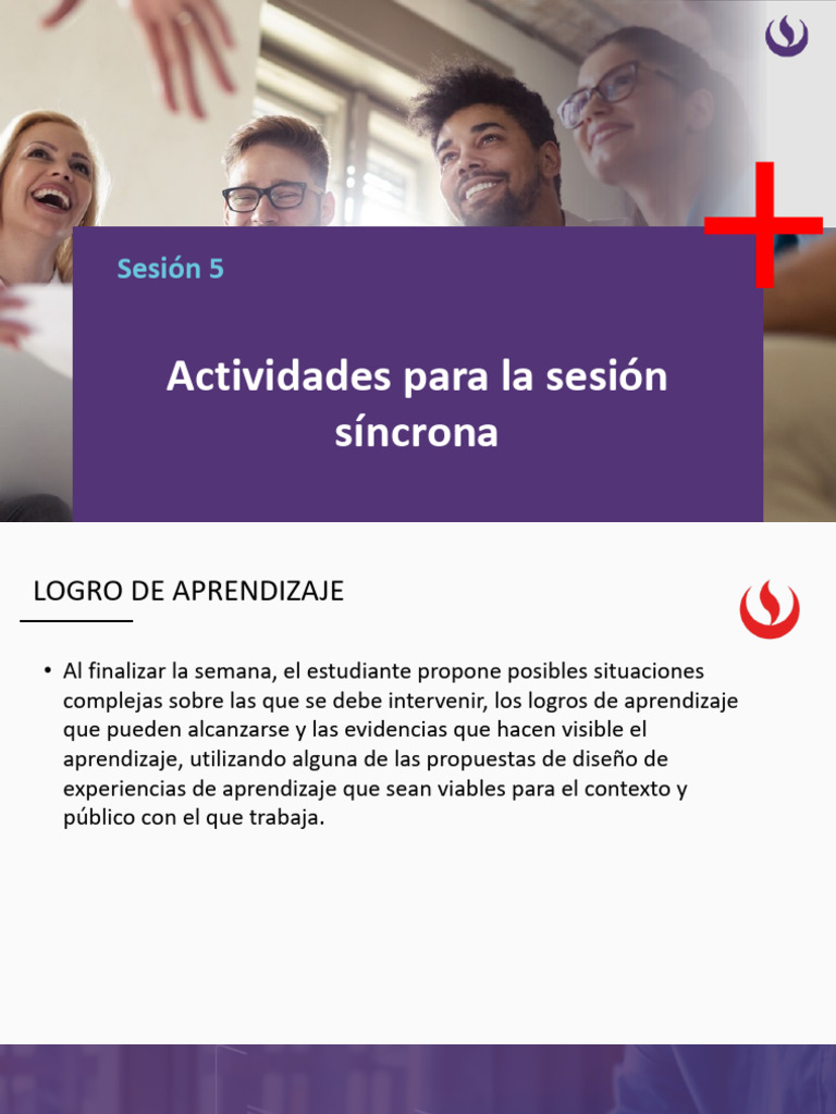 U3 S5 PPT Sesión Síncrona | PDF | Aprendizaje | Cognición