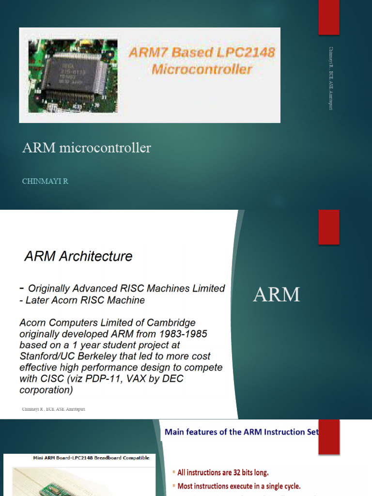 For Exam - ARM Microcontroller - S4 EAC | PDF | Computer Architecture | Computer Engineering