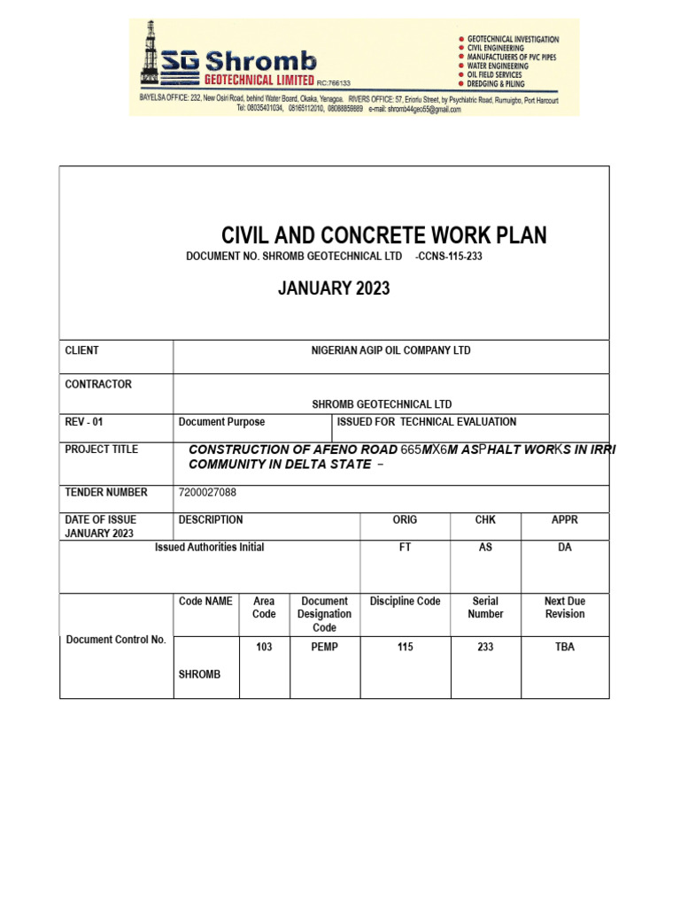 WORK METHOD STATEMENT | PDF | Concrete | Cement