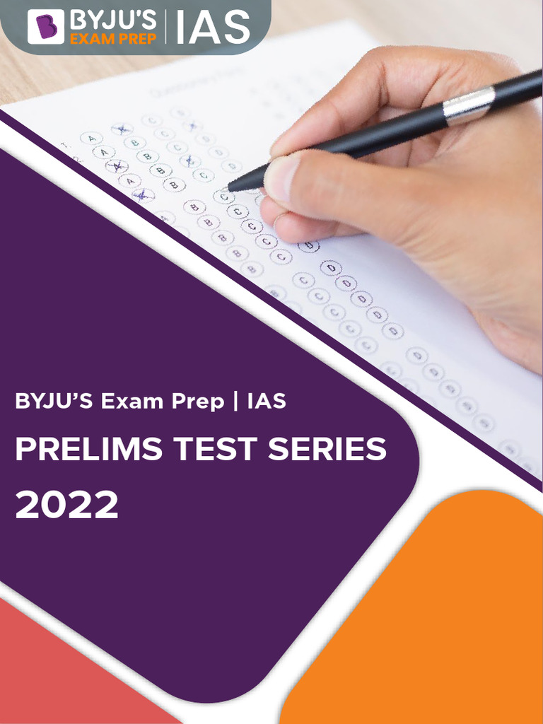 Prelims Test Series: BYJU'S Exam Prep - IAS | PDF
