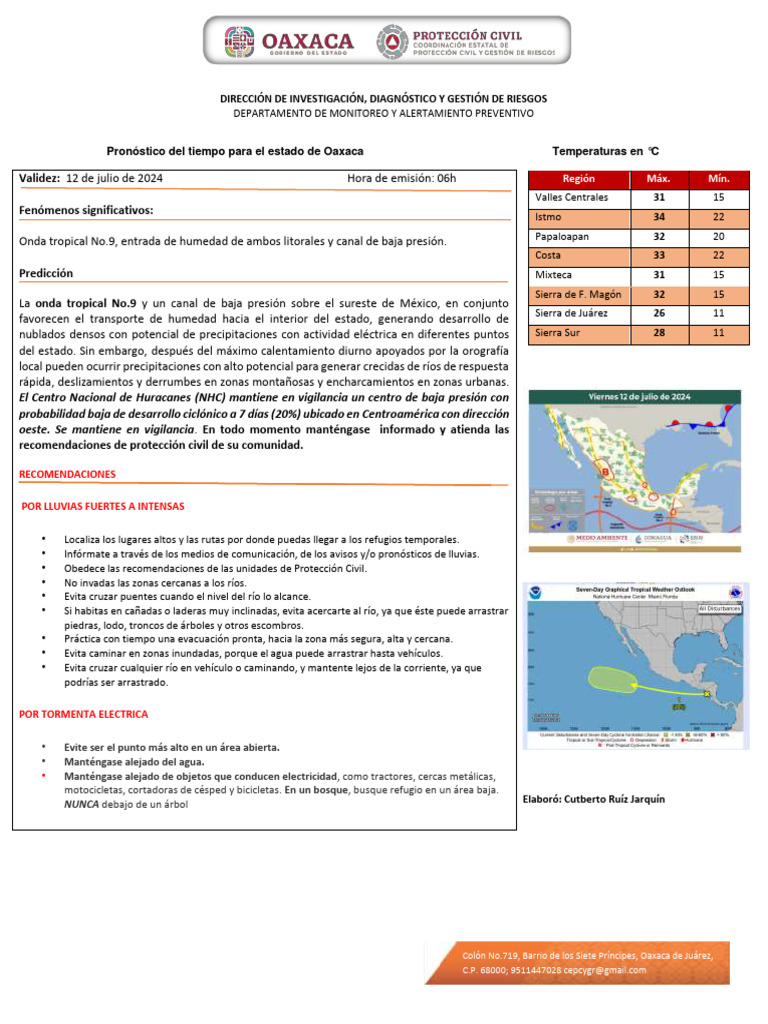 Bolmet - 12jul - 2024 | PDF | Precipitación | Ciudad juárez