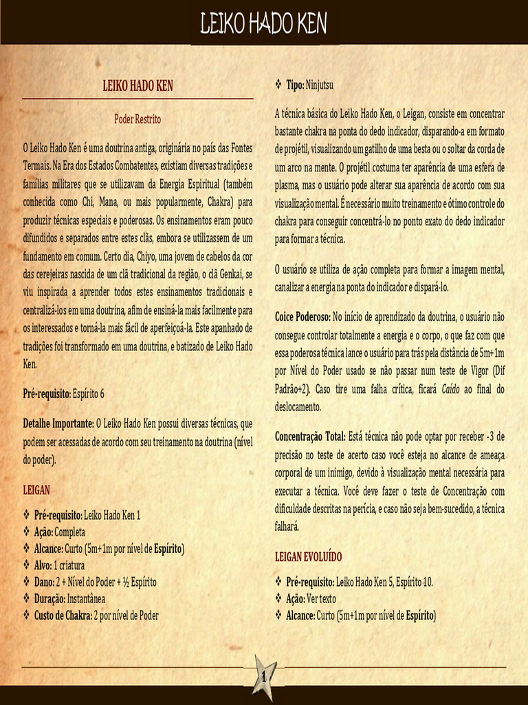 Leiko Hado Ken | PDF | Projéteis | Chacra