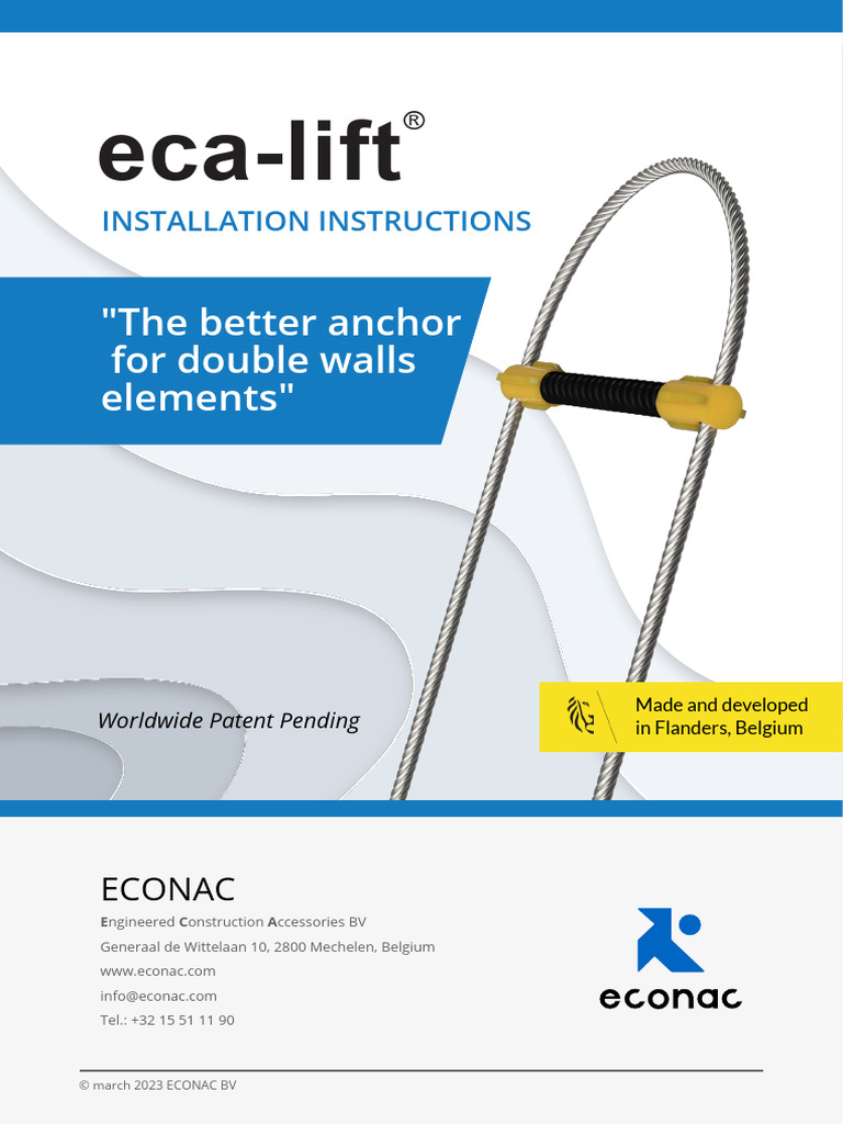 ECA-Lift Installation Instructions ENG Maa 2023 | PDF | Fiberglass ...