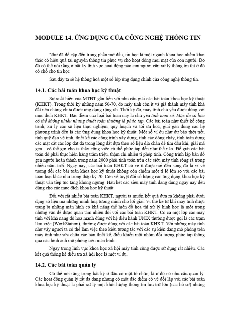 14 Ung Dung CNTT | PDF