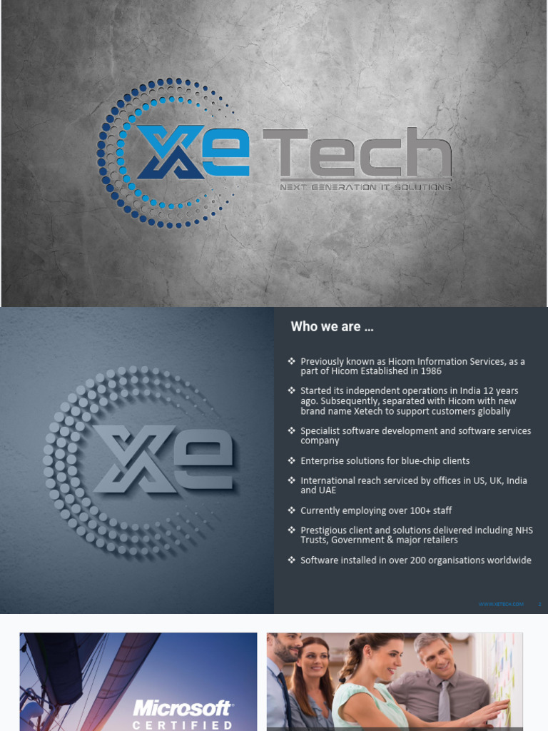 Xetech Corporate Deck | PDF | Cloud Computing | Software As A Service