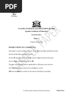 Shapta Uce Geography 2024 4 | PDF | Uganda | Economies