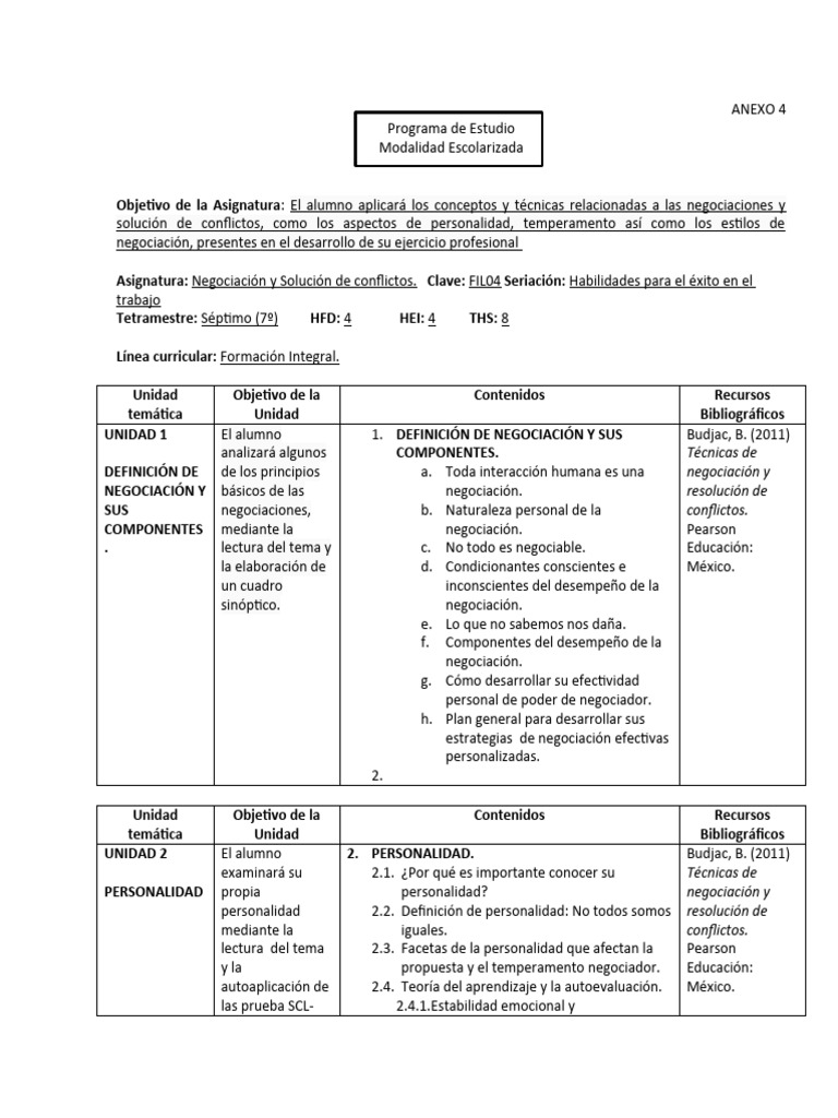 LCPA - 9 0 7 Tetra - Escolarizada - Negociación y Solución de Conflictos | PDF | Evaluación ...