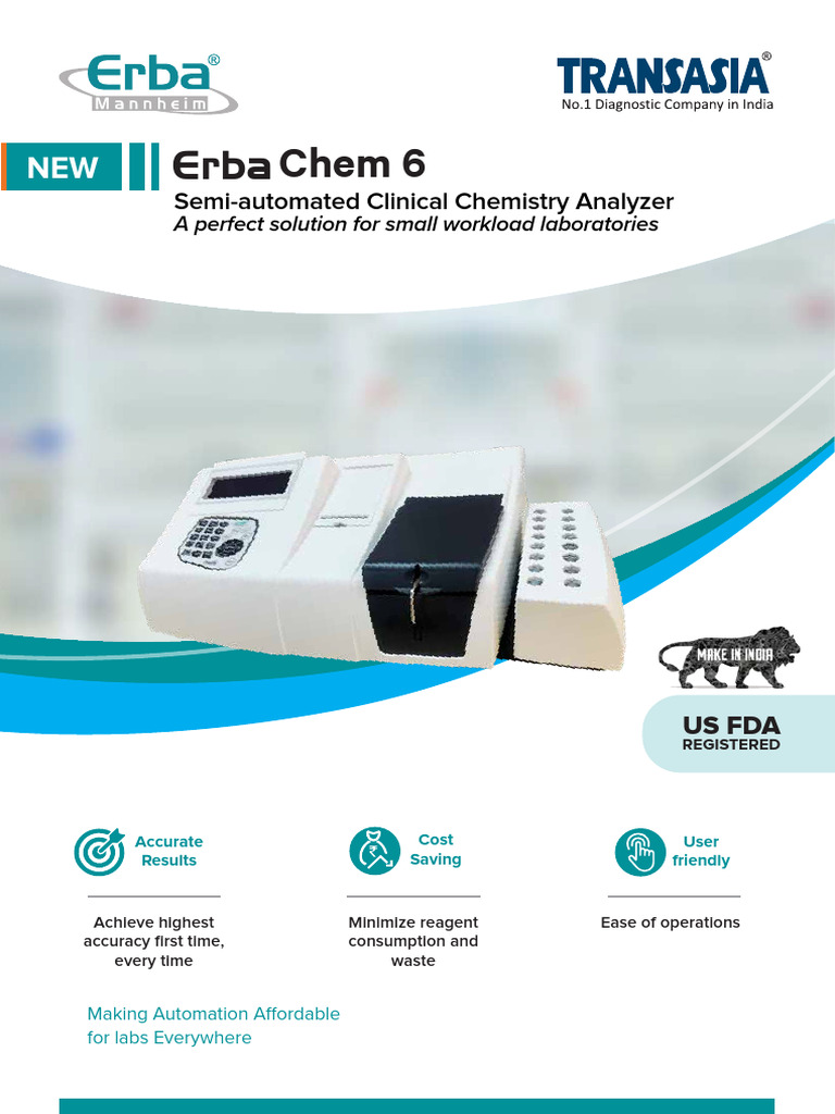 Erba Chem 6 - Brochure | PDF | Metrology