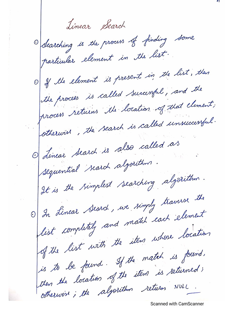 Linear and Binary Search | PDF