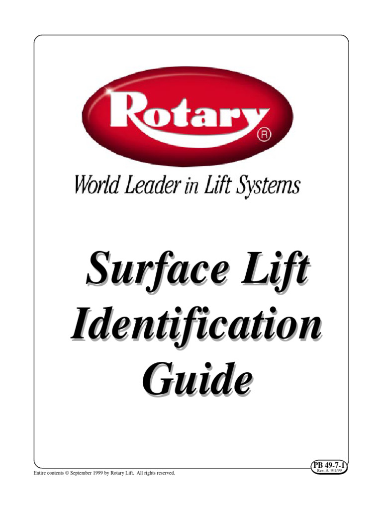 Surface Lift Identification Guide | PDF | Elevator | Manufactured Goods