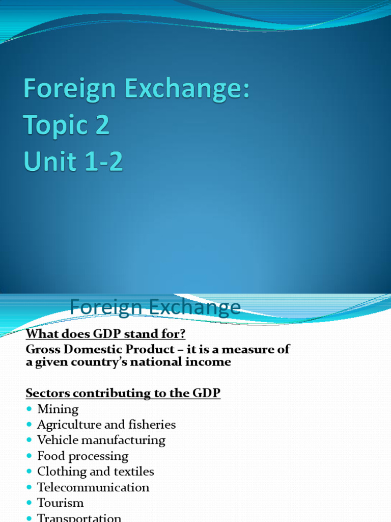 Foreign Exchange | PDF | Cost Of Living | Exchange Rate
