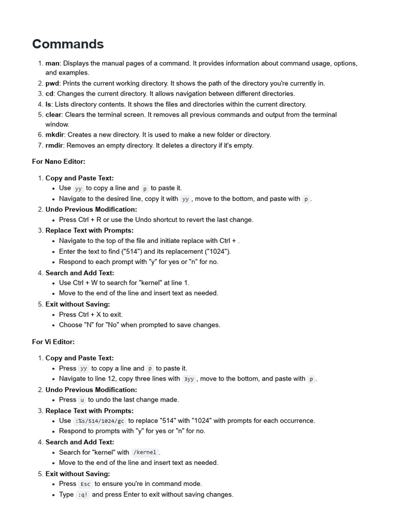 Labcommands Pdf Command Line Interface Directory Computing 5388