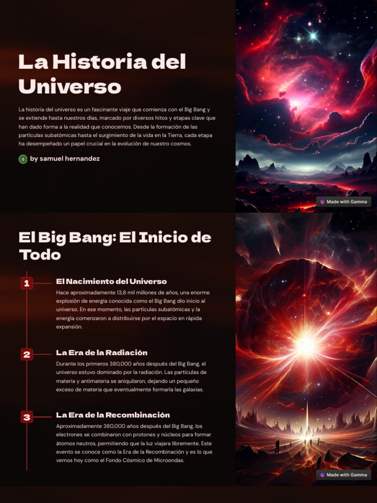 La-Historia-del-Universo | PDF | Big Bang | Universo