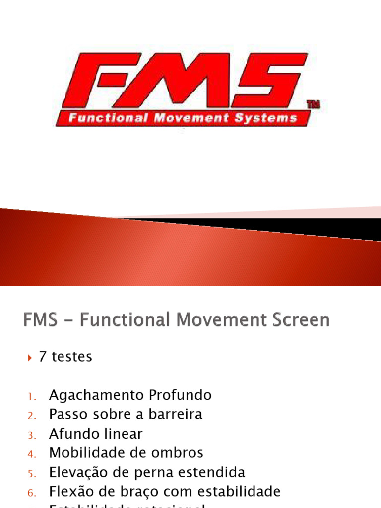 Testes de Mobilidade e Estabilidade Física | PDF | Coluna vertebral ...