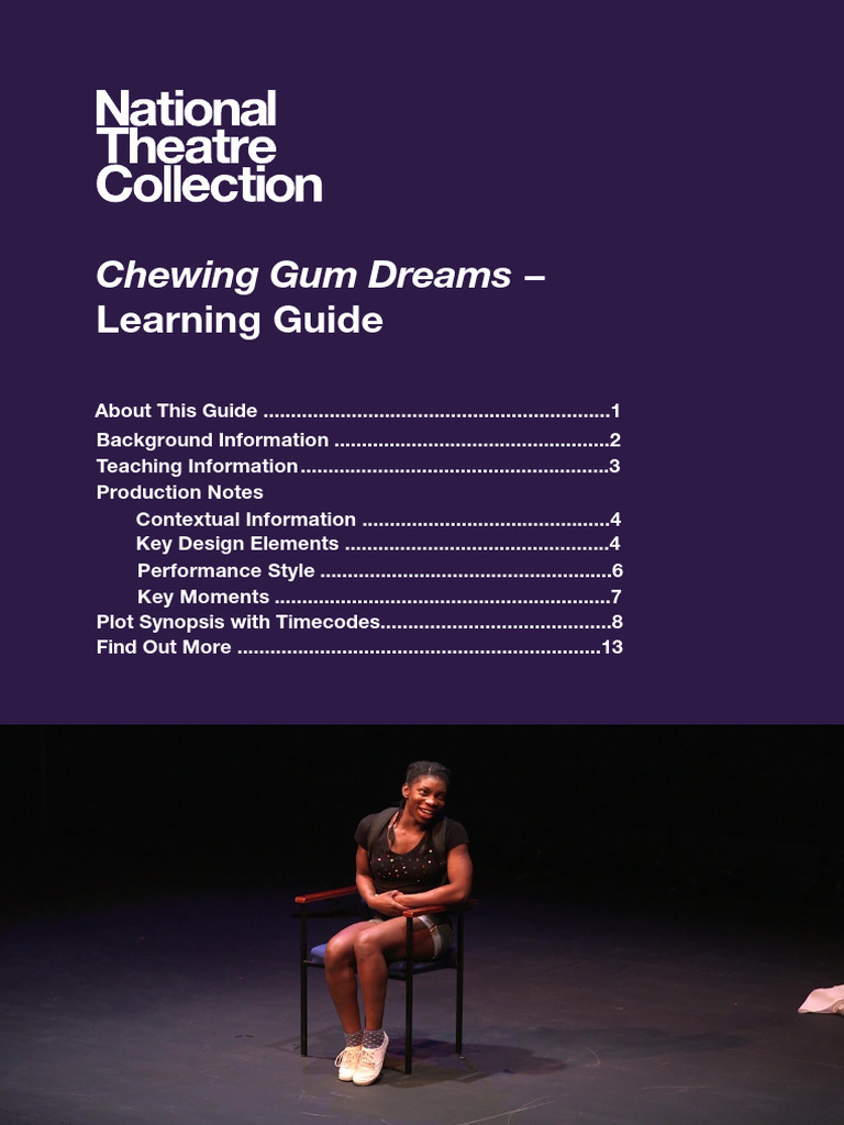 NT - Chewing Gum Dreams Learning Guide | PDF | Language Arts & Discipline | Foreign Language Studies