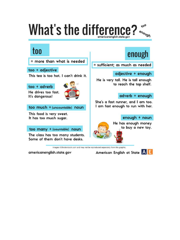 TOO and ENOUGH | PDF