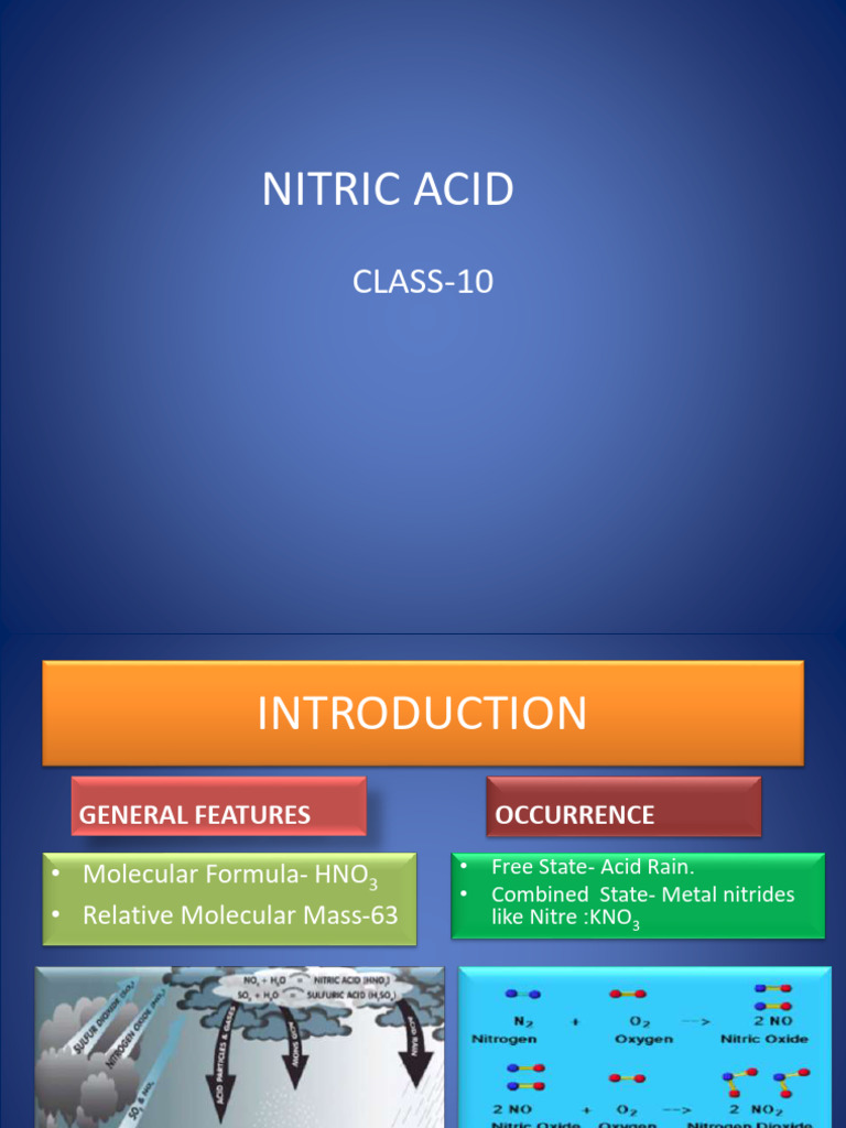 Nitric Acid | PDF | Nitric Acid | Acid