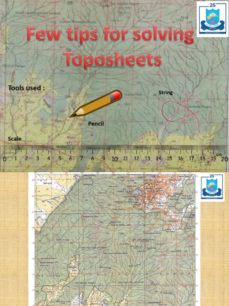 PPT on Toposheet for Class 10 23-24 | PDF | Contour Line | Earth Sciences