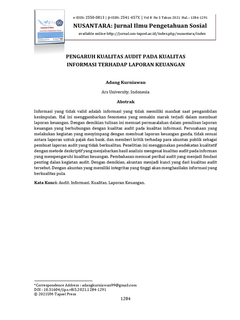 Jurnal Fenomena | PDF