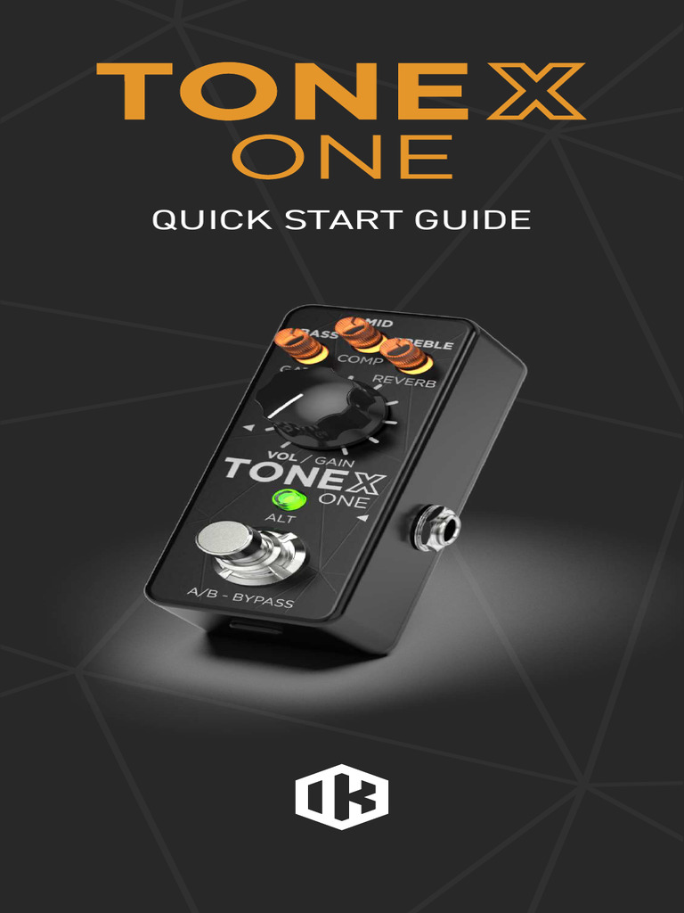 TONEX ONE Quick Start Guide | PDF | Sound Technology | Software