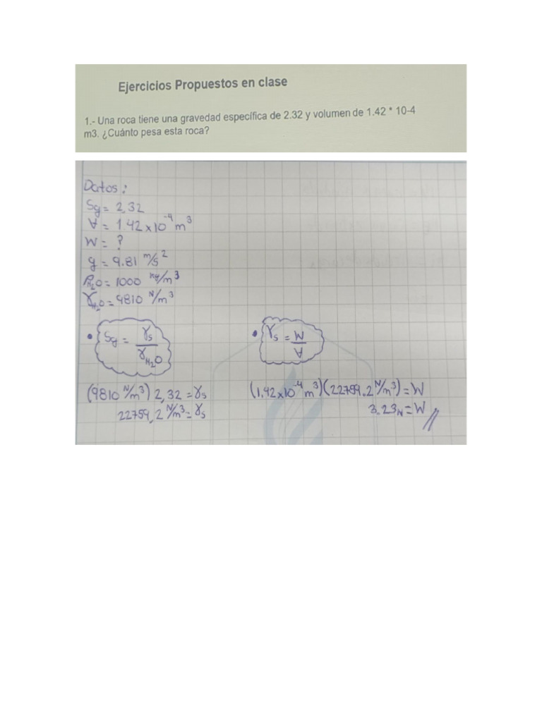 EJERCICIOS EN CLASE | PDF