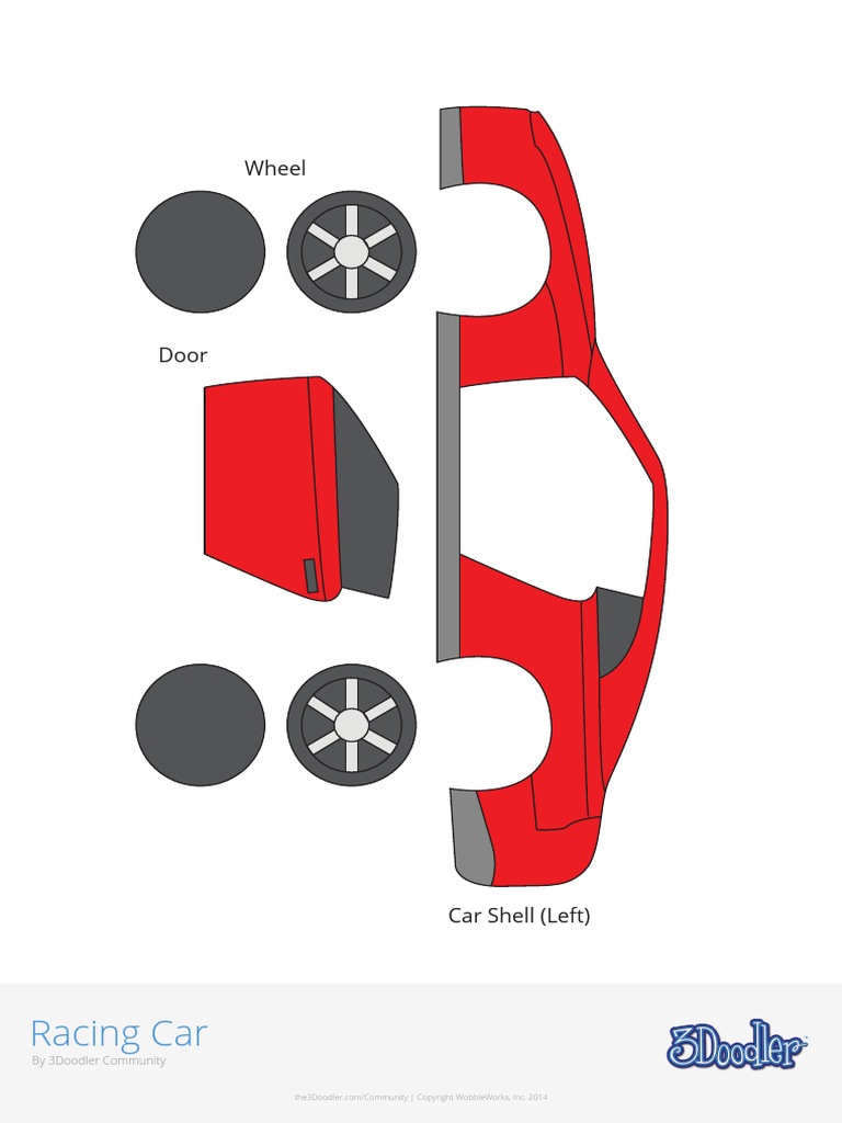 Racing Car Stencil Templates | PDF | Games & Activities | Technology ...