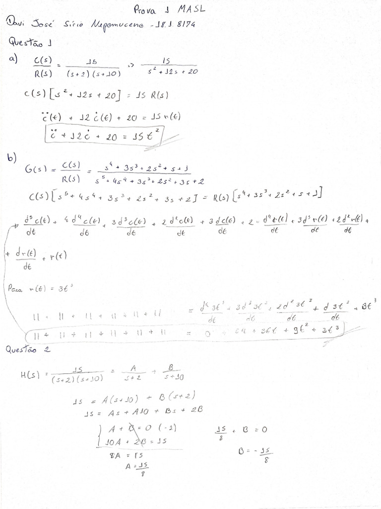 ProvaMASL Davi | PDF