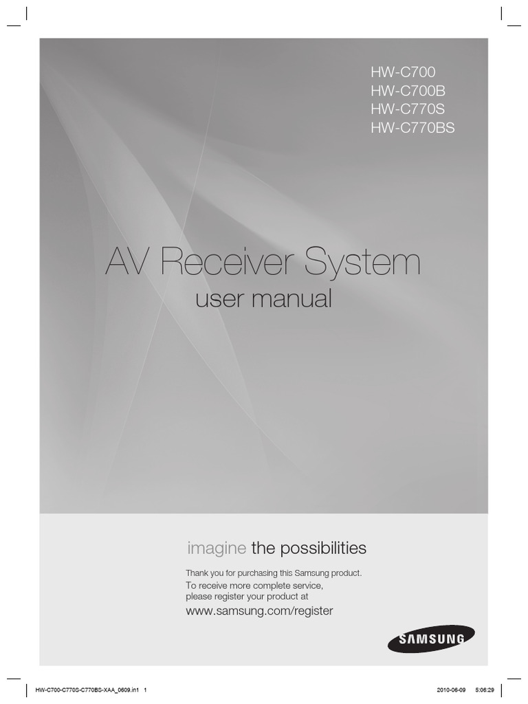 Samsung AV Receiver User Manual | PDF | Electrical Engineering ...