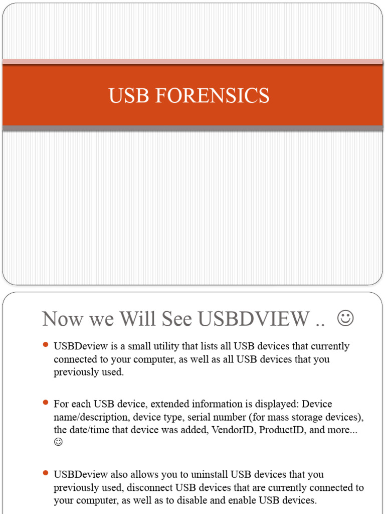 Usb Forensics | PDF | Usb | Computer File