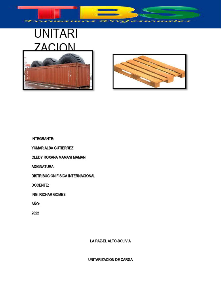 Unitarizacion de Carga Tema2 | PDF | Paleta