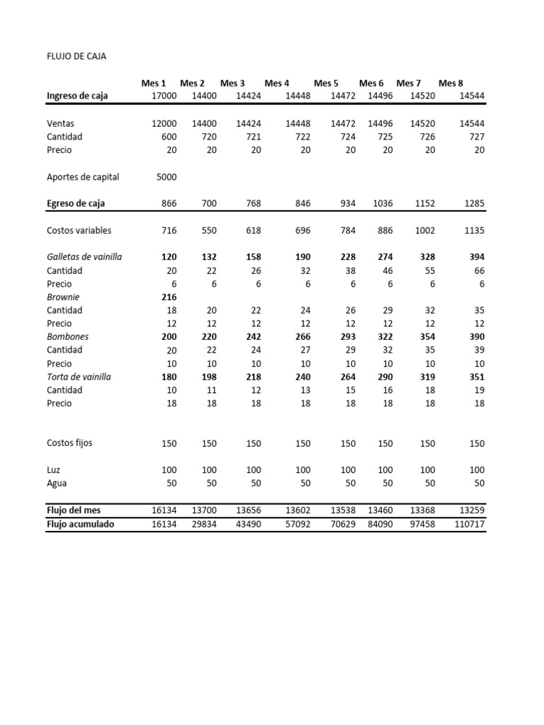 Flujo de Caja | PDF